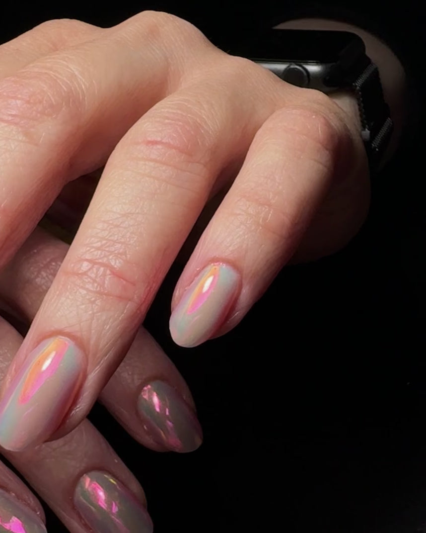 Lazer Pink Chrome – Vacation Nail Shop