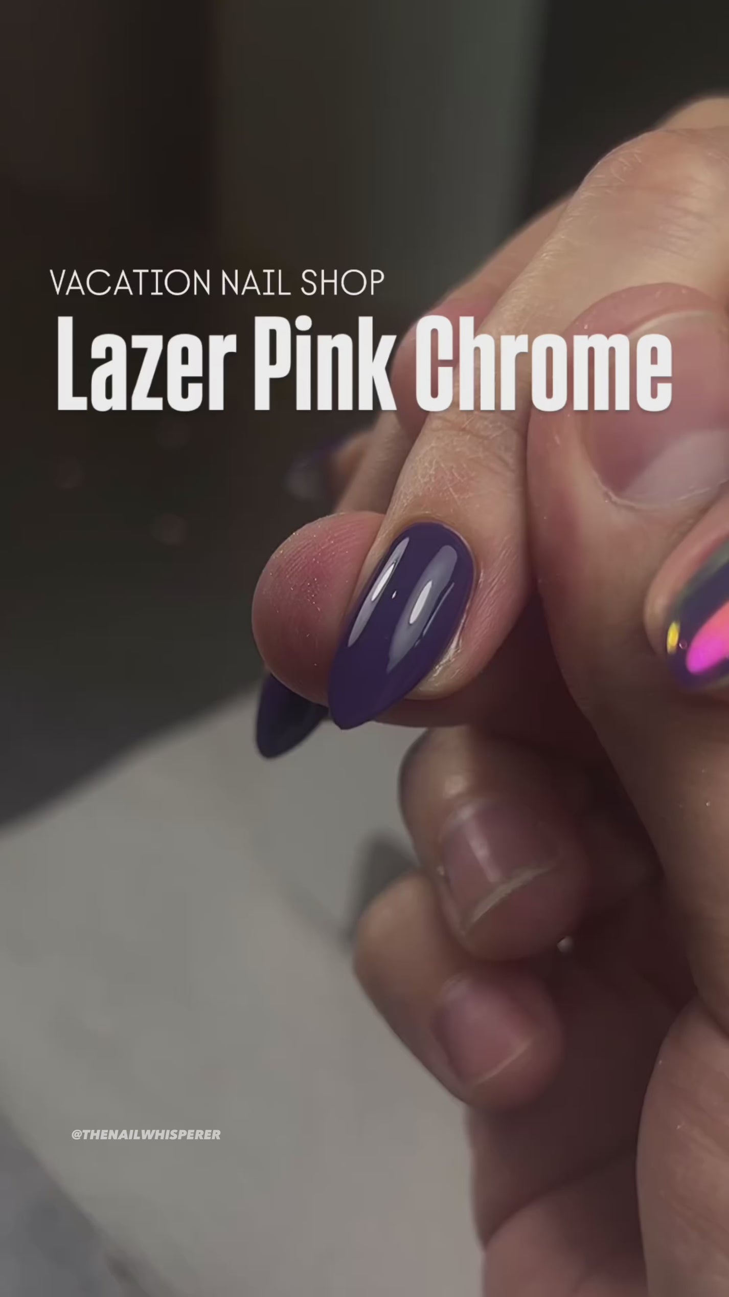 Lazer Pink Chrome – Vacation Nail Shop